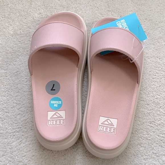 Reef | Shoes | Reef Blush Pink Slide Sandals Cushion Bondi Bay 7 | Poshmark